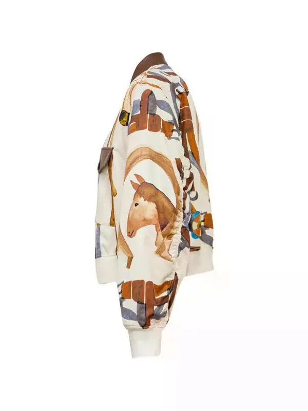 Farm Rio Equestrian-print Bomber Jacket