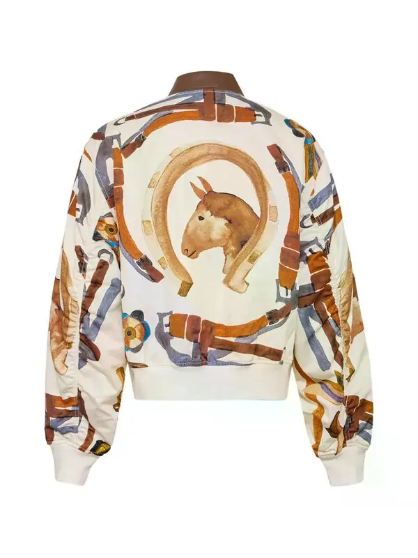 Farm Rio Equestrian-print Bomber Jacket