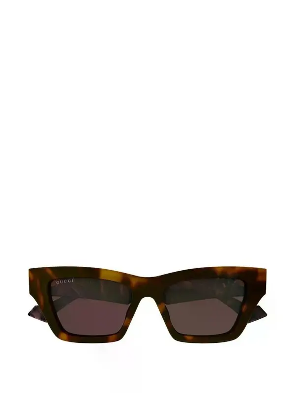 Gucci Double G Tortoise-shell Sunglasses - Brown