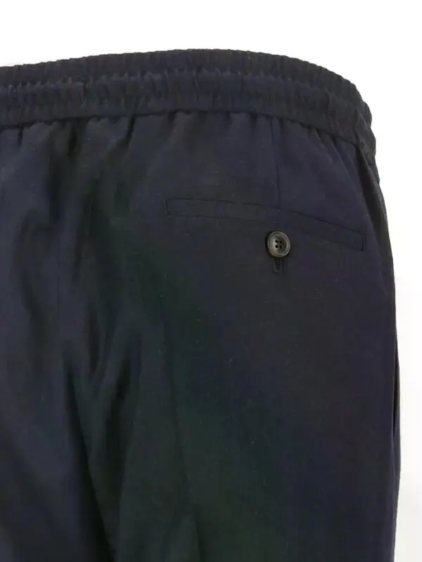 Paul Smith Drawcord-waist Turn-up Trousers - Blue