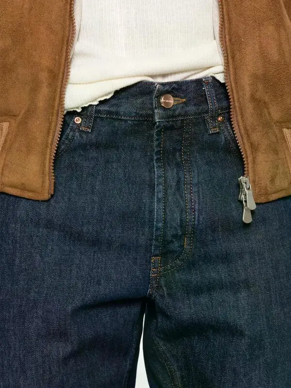 DON THE FULLER Seoul Logo-patch Straight-leg Jeans