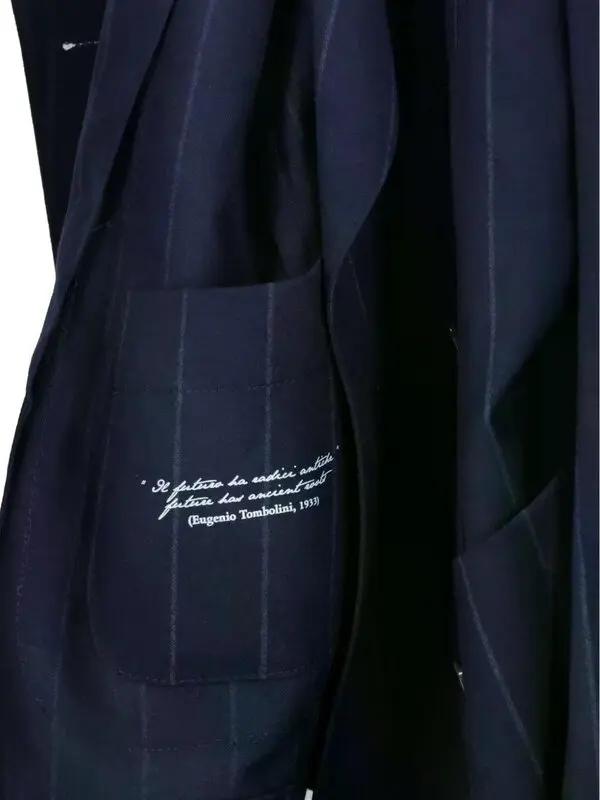 TOMBOLINI Pinstripe-pattern Double-breasted Suit