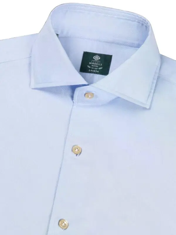 LUIGI BORRELLI Cutaway-collar Long-sleeve Shirt
