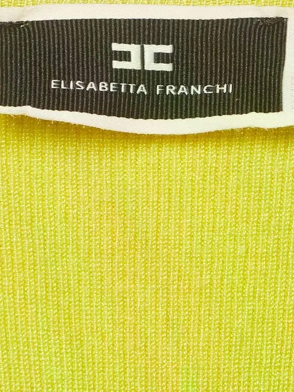 Elisabetta Franchi Rib-knit Logo-stripe Jumpsuit