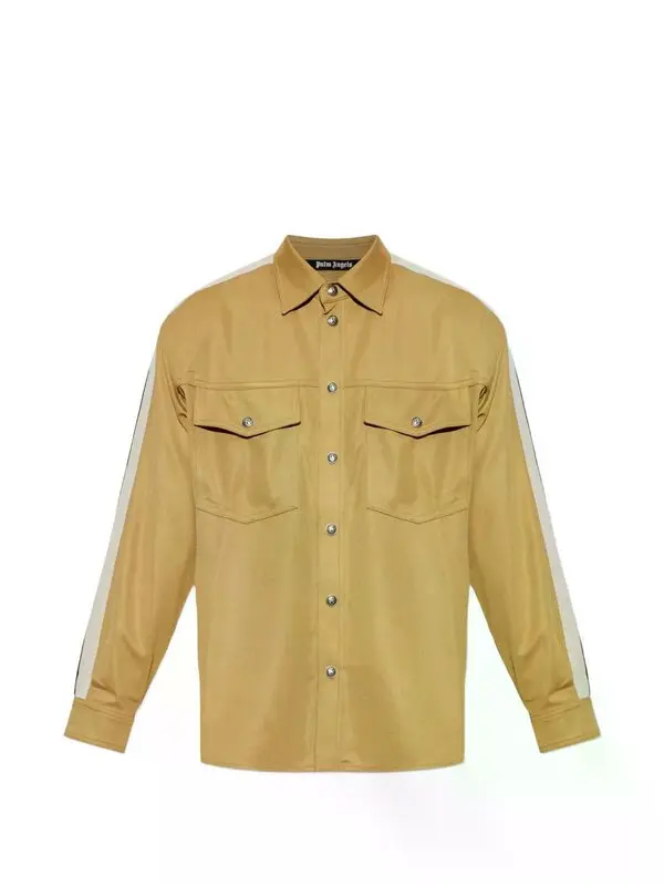 Palm Angels Side-stripe Pocket-detail Shirt