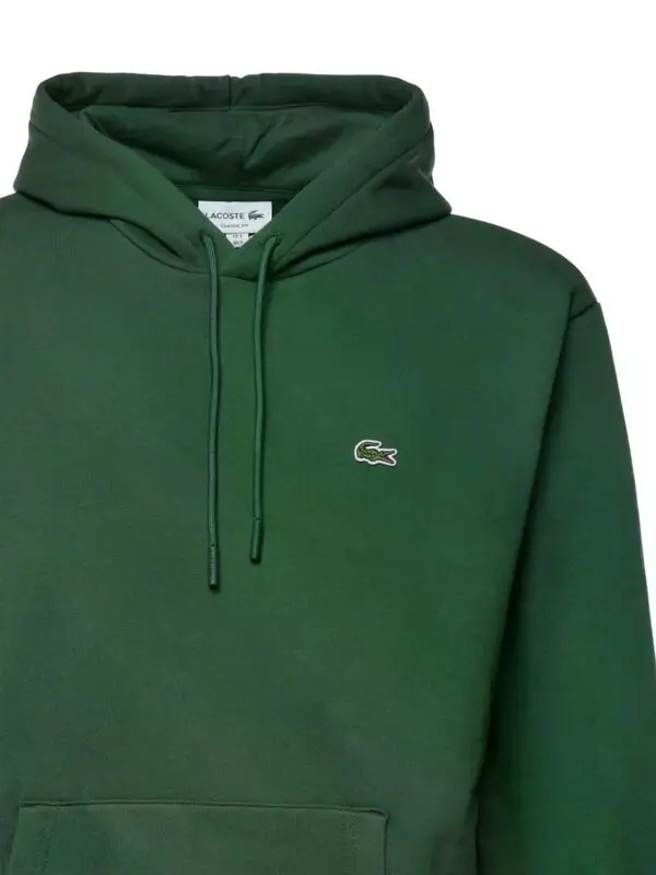 Lacoste Logo-embroidered Drawstring Hoodie
