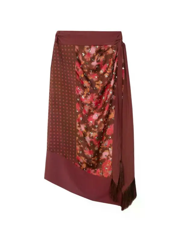 3.1 Phillip Lim Desert Floral Crystal-embellished Midi Skirt