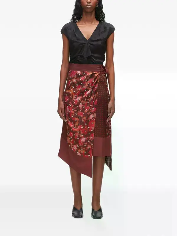 3.1 Phillip Lim Desert Floral Crystal-embellished Midi Skirt