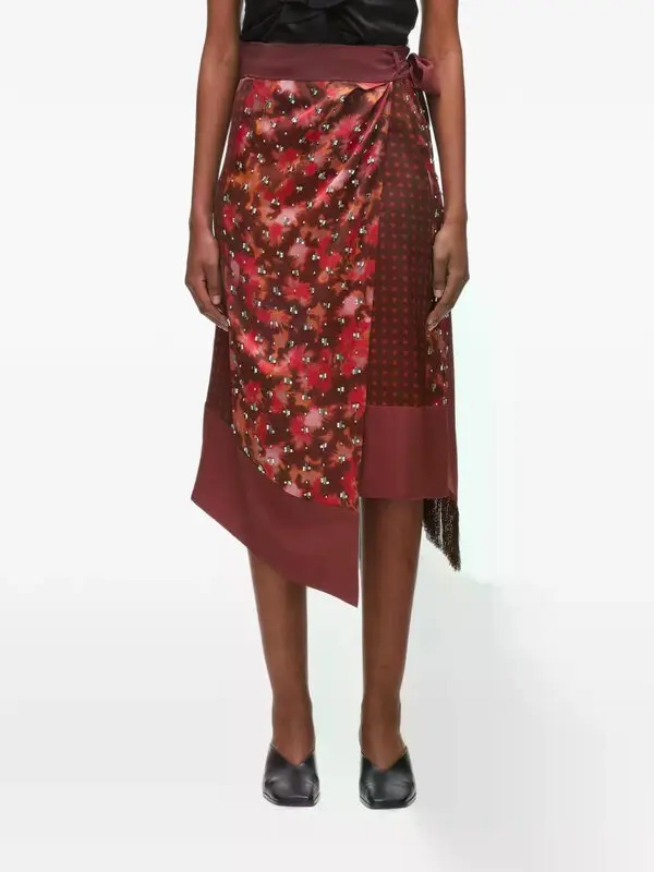 3.1 Phillip Lim Desert Floral Crystal-embellished Midi Skirt