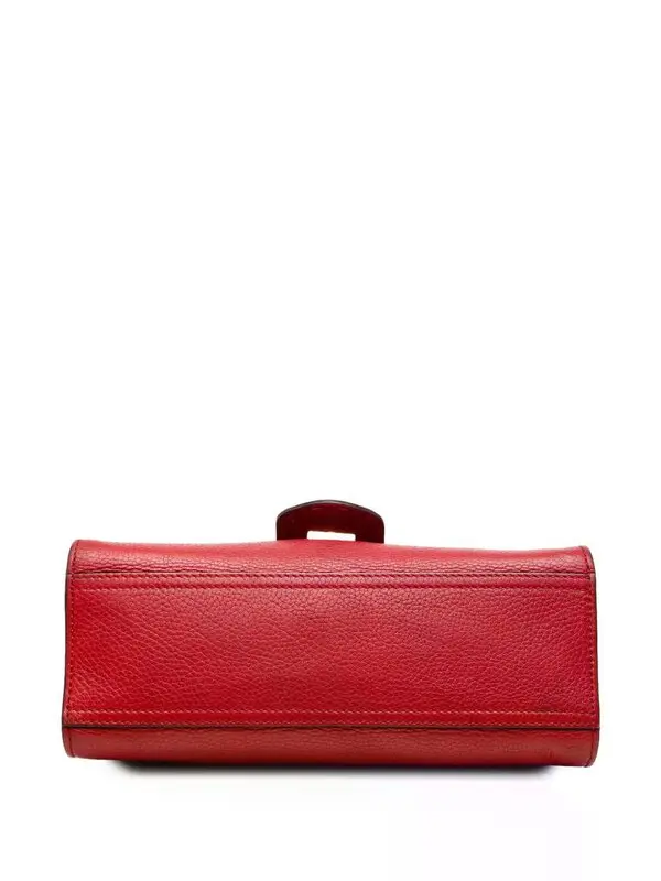 Gucci 2016-2026 Small Gg Marmont Calfskin Top Handle Satchel
