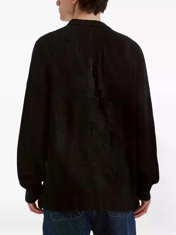 FINGERCROXX Logo-patch V-neck Cardigan