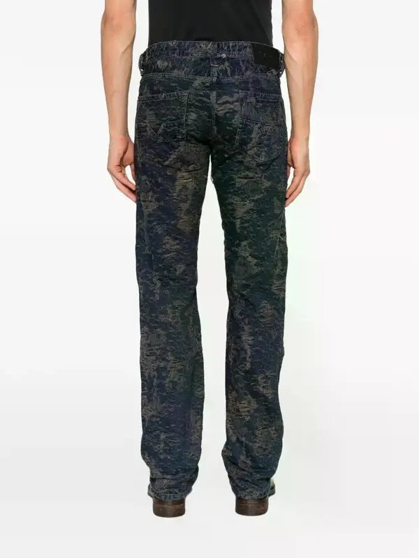 DIESEL® 1985 Laekee Distressed Jacquard-knit Jeans