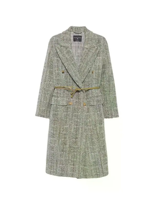 Ermanno Scervino Herringbone Double-breasted Coat