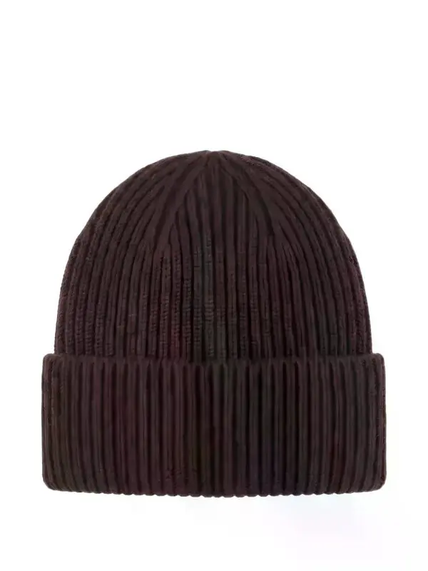 Fedeli Norge Ribbed-knit Beanie Hat - Brown
