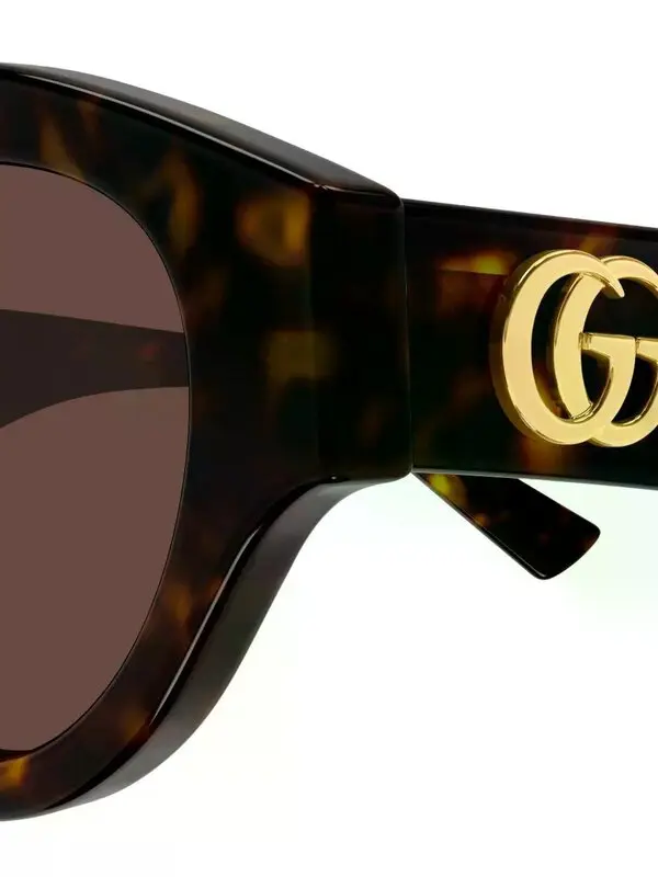 Gucci Tortoiseshell-effect Interlocking G Sunglasses