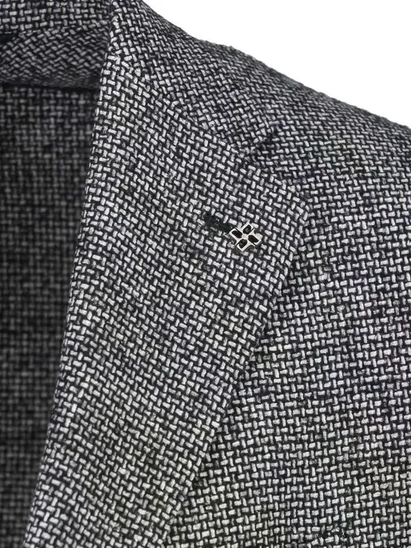 Tagliatore Basket-weave Single-breasted Blazer
