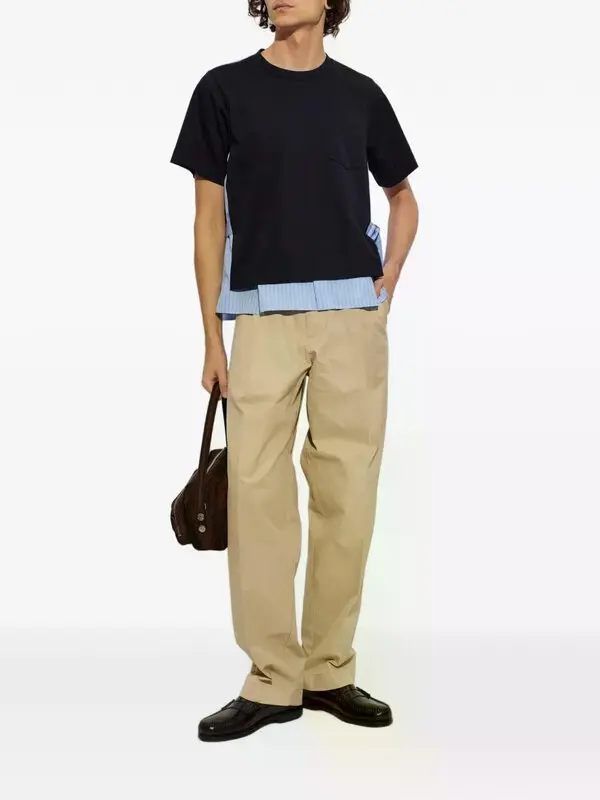 Sacai Layered-panel Chest-pocket T-shirt