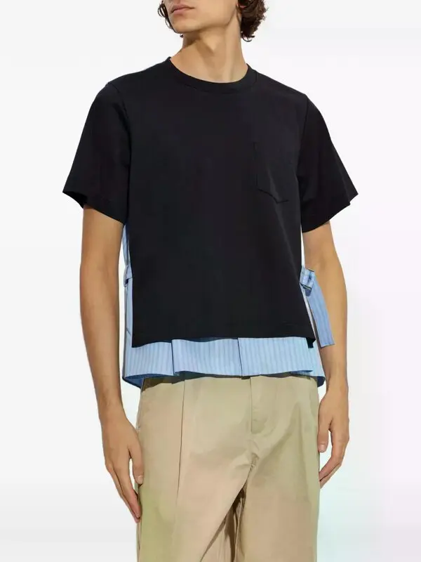 Sacai Layered-panel Chest-pocket T-shirt