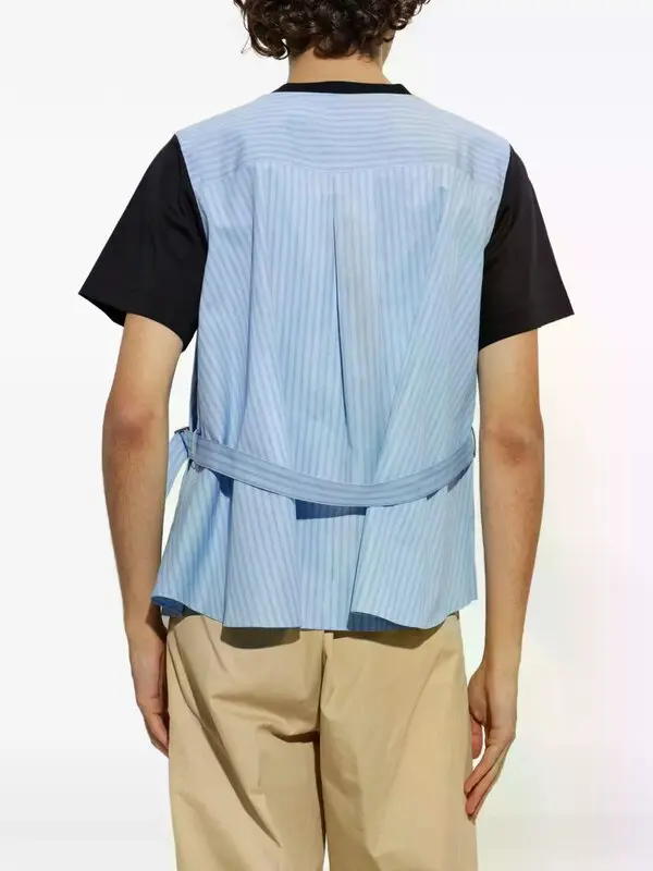 Sacai Layered-panel Chest-pocket T-shirt