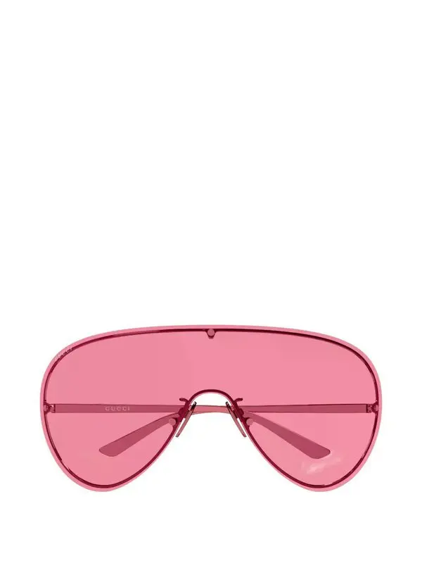 Gucci Mask Shield-frame Sunglasses - Red