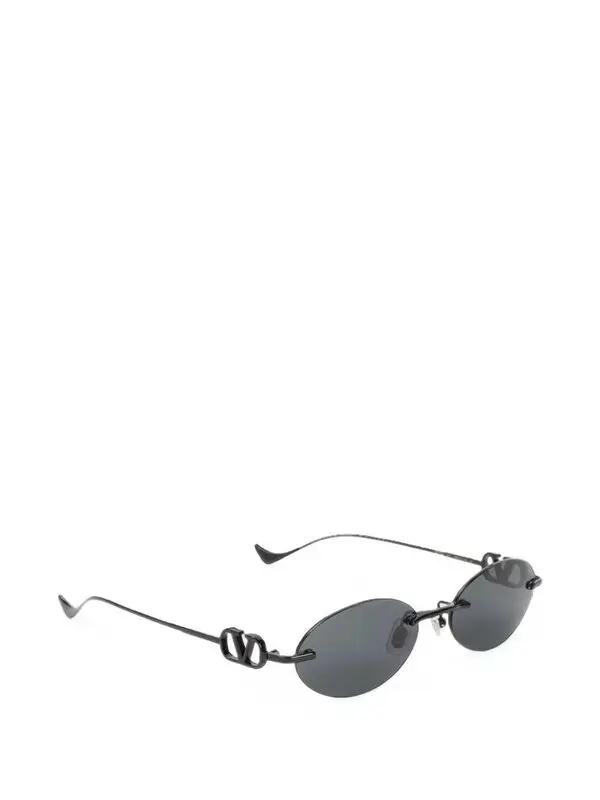 Valentino Garavani Vlogo Oval-frame Sunglasses