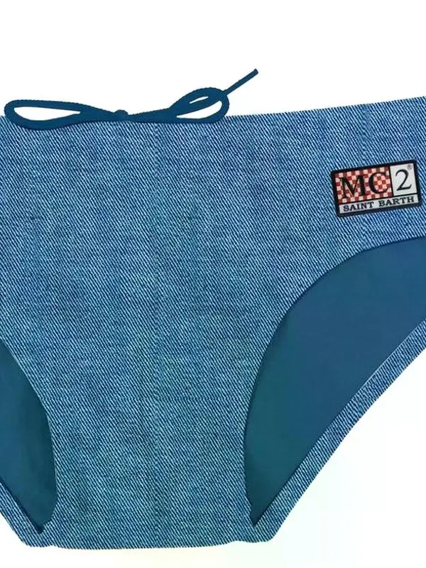MC2 SAINT BARTH Cayo Denim-print Swim Trunks