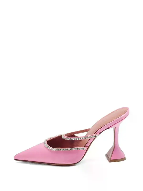 Amina Muaddi Gilda Crystal-embellished Mules