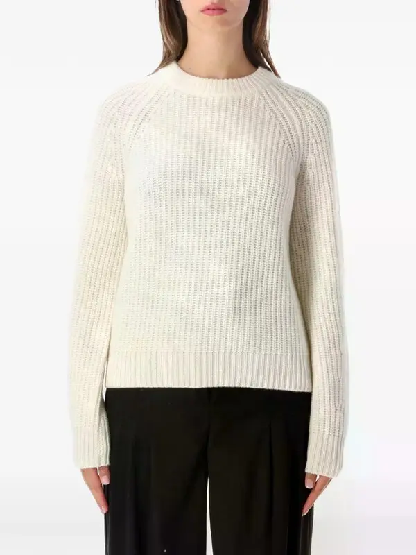 LISA YANG Ribbed-knit Raglan-sleeve Sweater