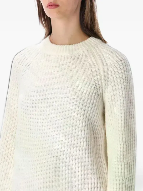 LISA YANG Ribbed-knit Raglan-sleeve Sweater