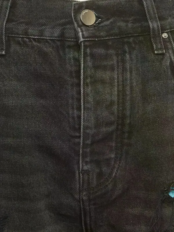 Amiri Distressed Patch Shorts