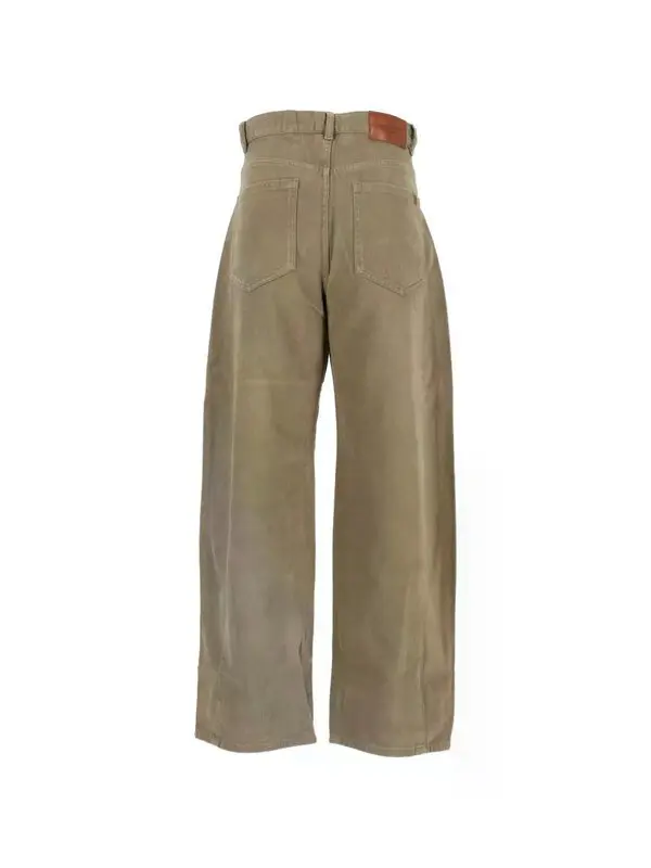 Max Mara Ordine Wide-leg Cotton-drill Trousers