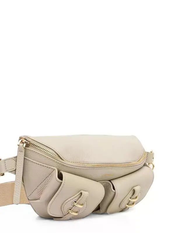 COCCINELLE Small Mavery Pocket Grained Leather Belt Bag