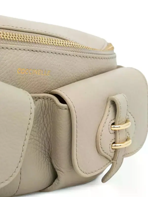 COCCINELLE Small Mavery Pocket Grained Leather Belt Bag