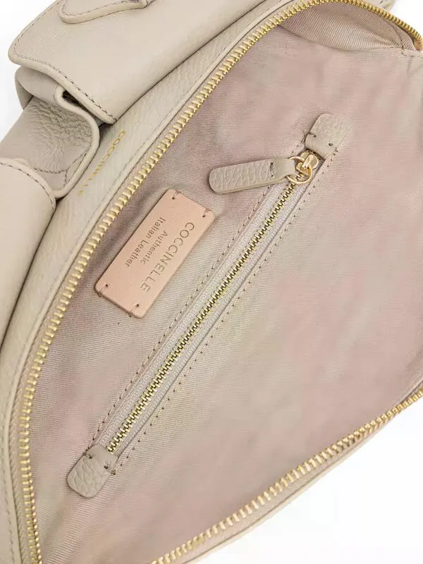 COCCINELLE Small Mavery Pocket Grained Leather Belt Bag