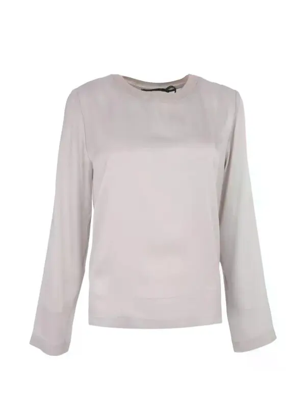 Lorena Antoniazzi Metallic-trim Long-sleeve T-shirt - Neutrals