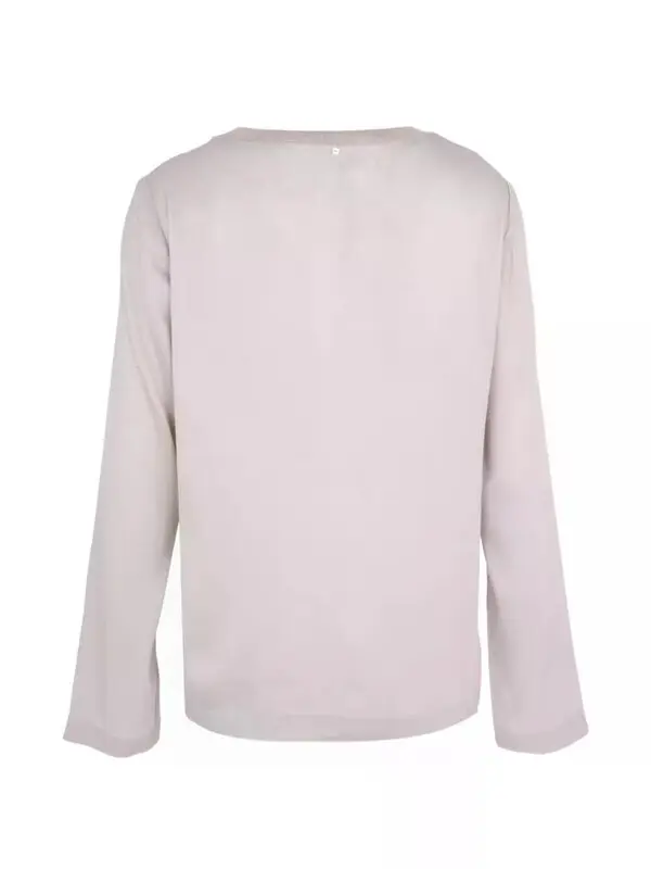 Lorena Antoniazzi Metallic-trim Long-sleeve T-shirt