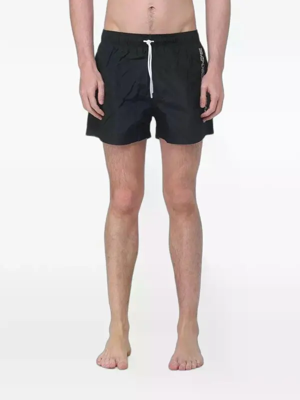 Emporio Armani Logo-print Drawstring Swim Shorts