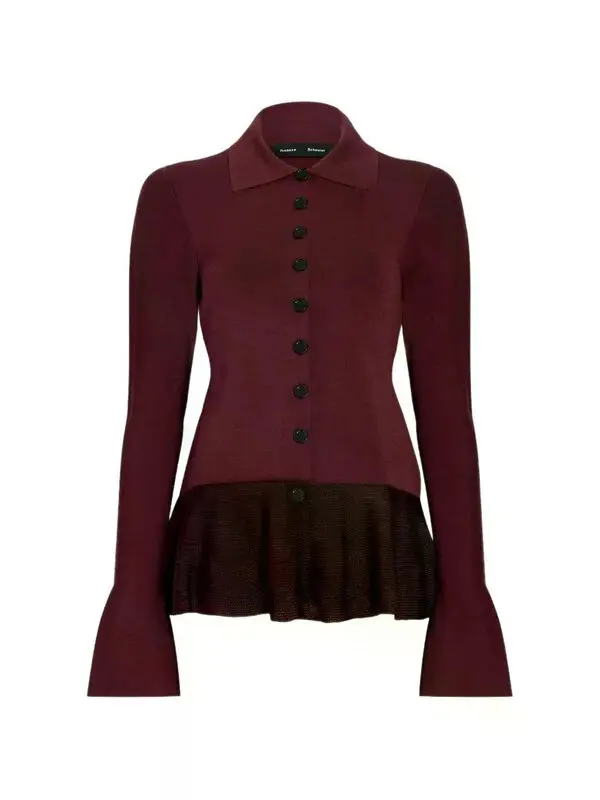 Proenza Schouler Martina Jacket In Compact Stretch Viscose - Red