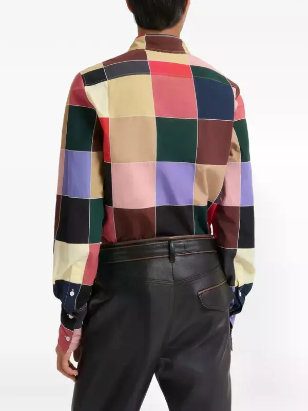 Marni Multicolour Patchwork Poplin Shirt