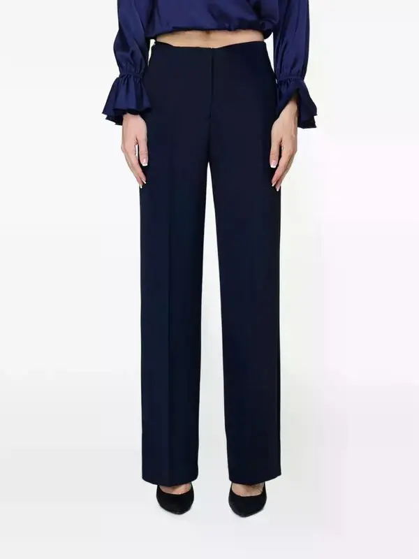 HANITA Pressed-crease Straight-leg Trousers
