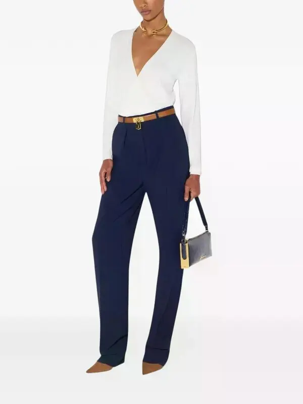 Elisabetta Franchi Lightweight Crêpe Fabric Trousers