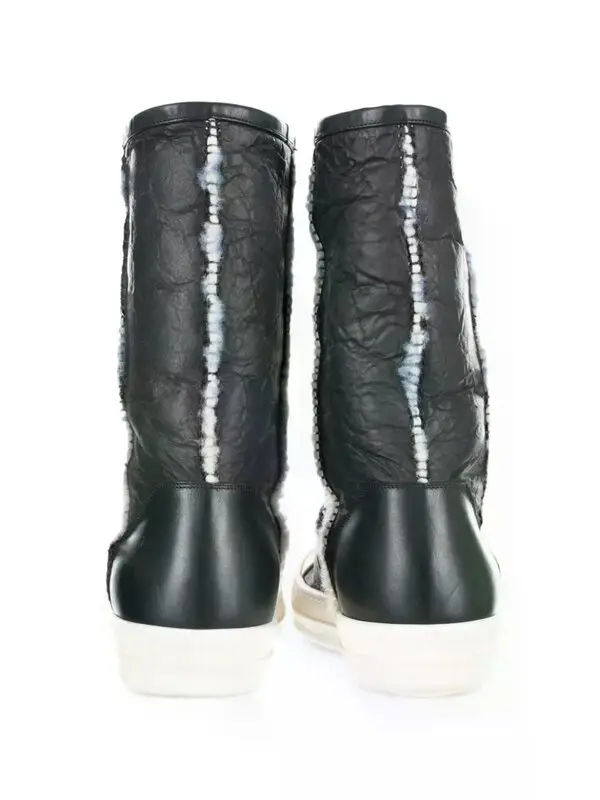 Rick Owens Shearling-trim Ankle Boots