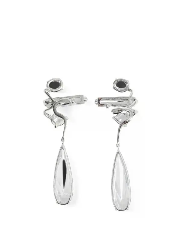 ALAN CROCETTI Clear Mixed Drop Crystal-embellished Cuffs