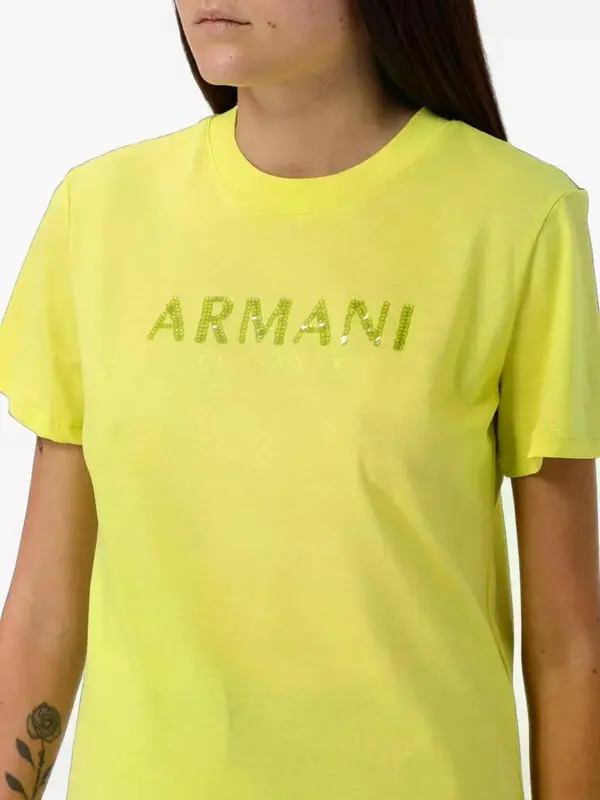Emporio Armani Sequin-logo T-shirt