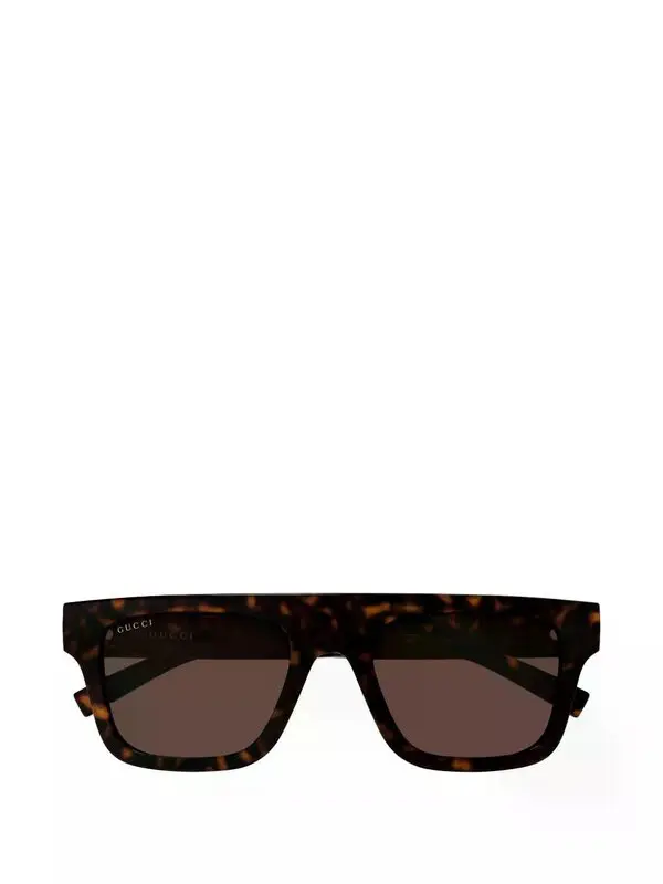 Gucci Tortoiseshell-effect Square-frame Sunglasses