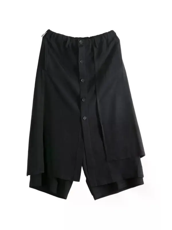 Yohji Yamamoto Layered Button-down Wide-leg Trousers