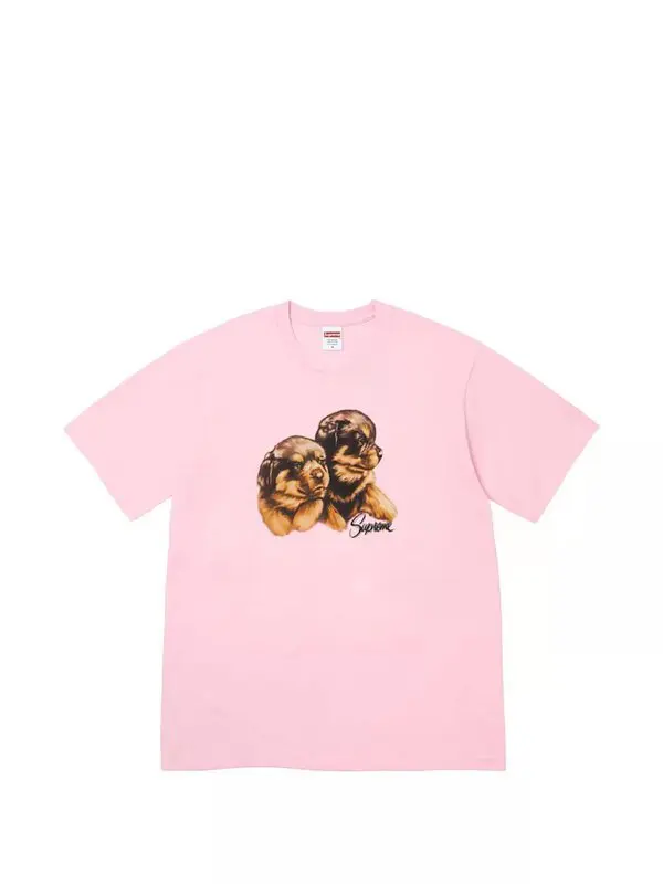 Supreme Puppies-print T-shirt