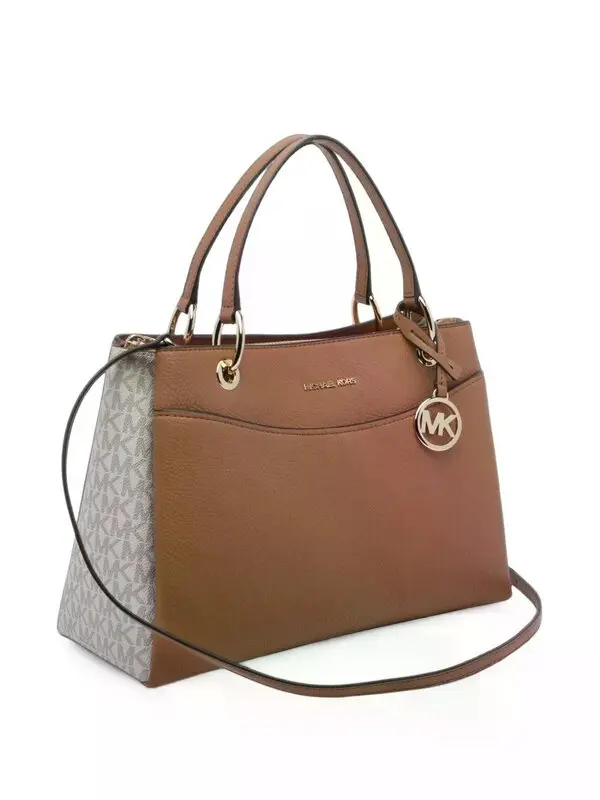 Michael Kors Logo-print Pebbled-leather Shoulder Bag
