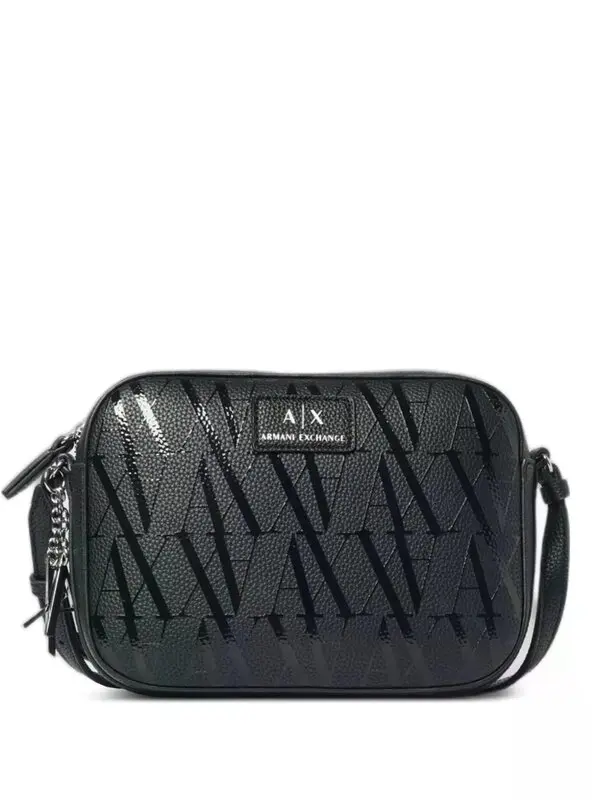 Armani Exchange Logo-detail Crossbody Bag - Black
