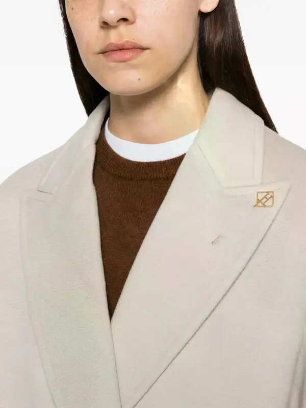 Herno Double-breasted Peak-lapel Coat